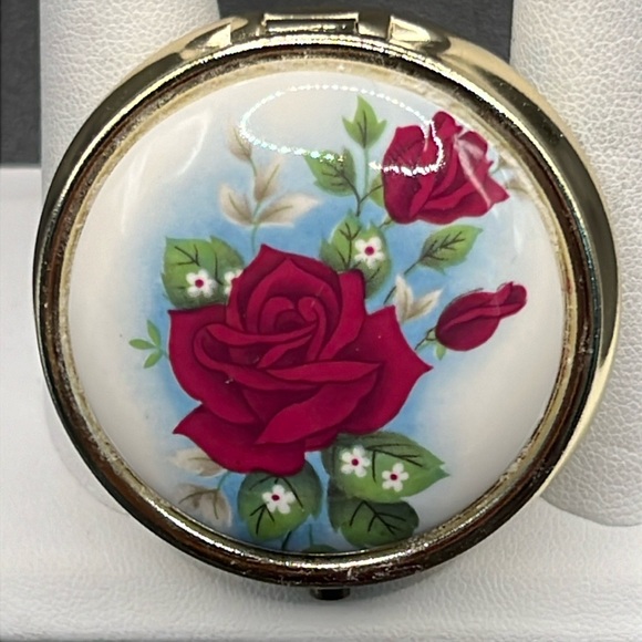 Vintage | Jewelry | Vintage Japan Rose Pill Box | Poshmark